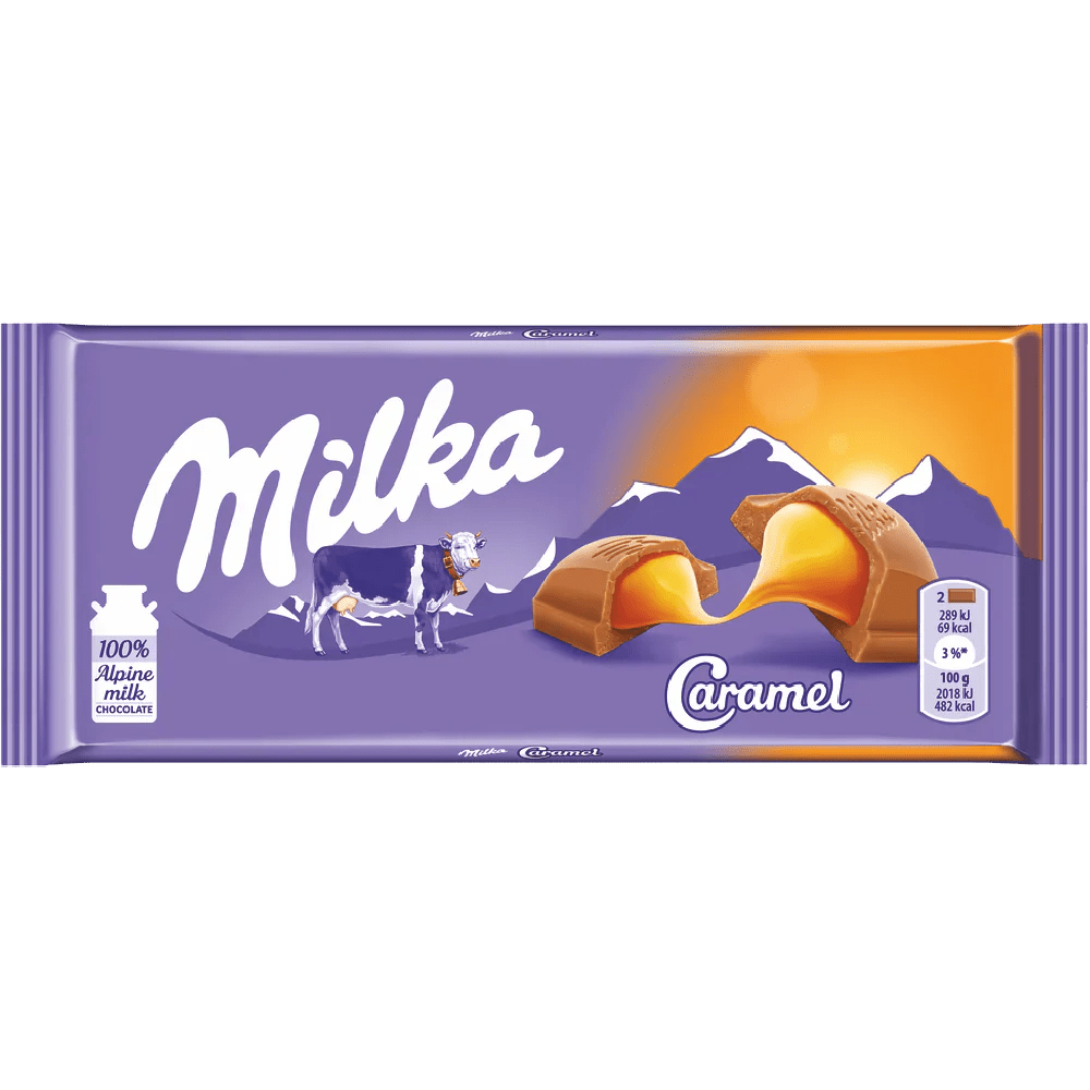 Shop Milka Caramel Chocolate Bar (100g) - Best Lowest Price