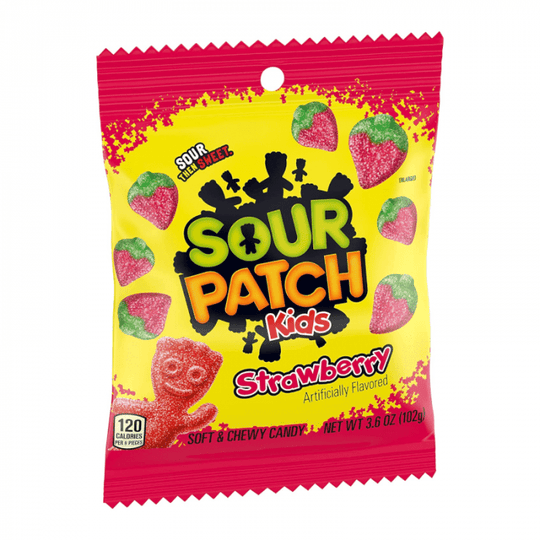 Shop Sour Patch Kids Strawberry Peg Bag 3.6oz (102g) - Best Lowest Price
